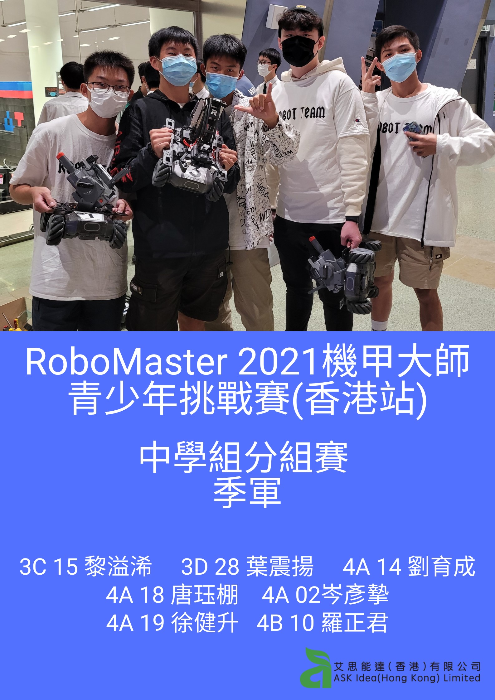 RoboMaster 2021機甲大師青少年挑戰賽(香港站) 2022.07.22
